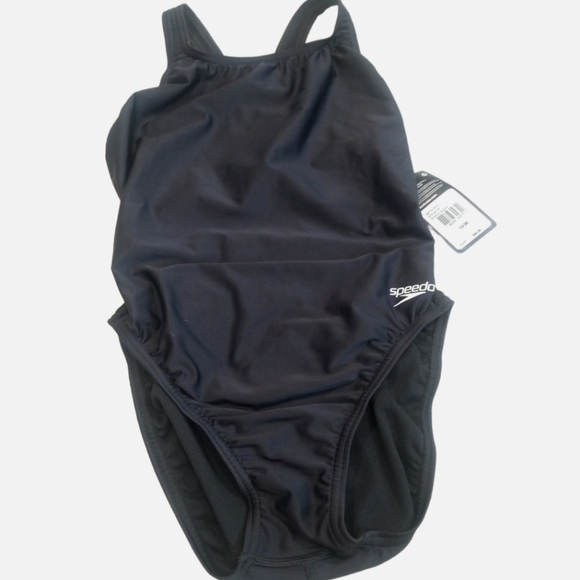 Speedo | Swim | Speedo Womens Solid Flyback Training Black Swimsuit ...